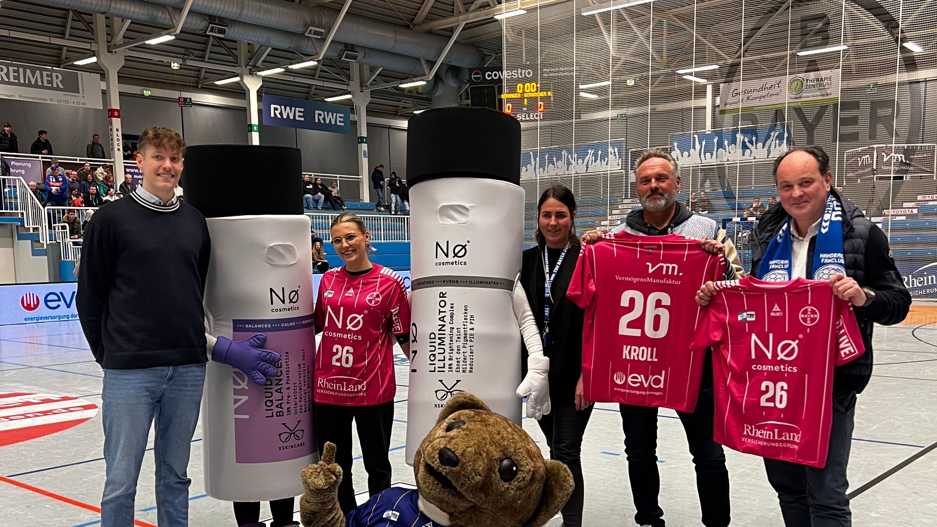 TSV Bayer Dormagen künftig auswärts in Pink
